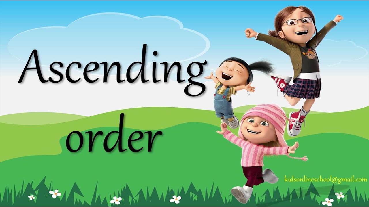 Ascending Order || Ascending || Math for Kids || kindergarten | Basic ...