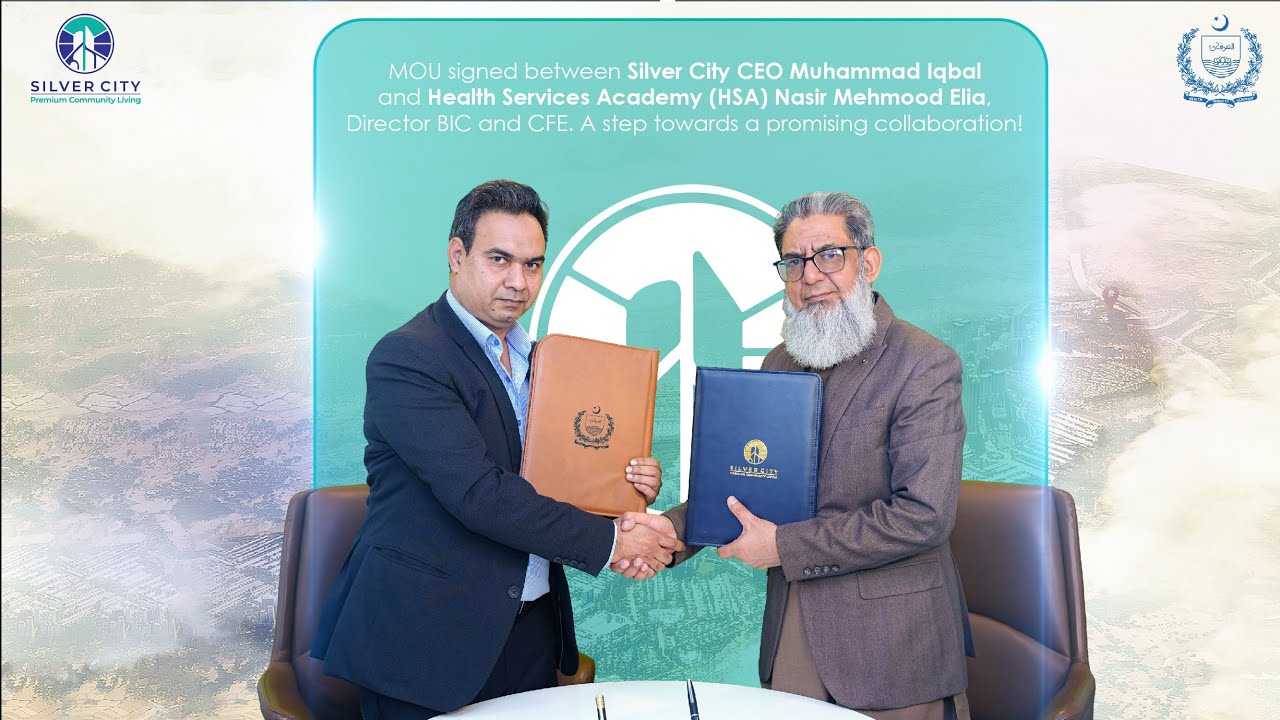 Silver City & HSA Sign MOU | CEO Muhammad Iqbal & Nasir Mehmood Elia ...