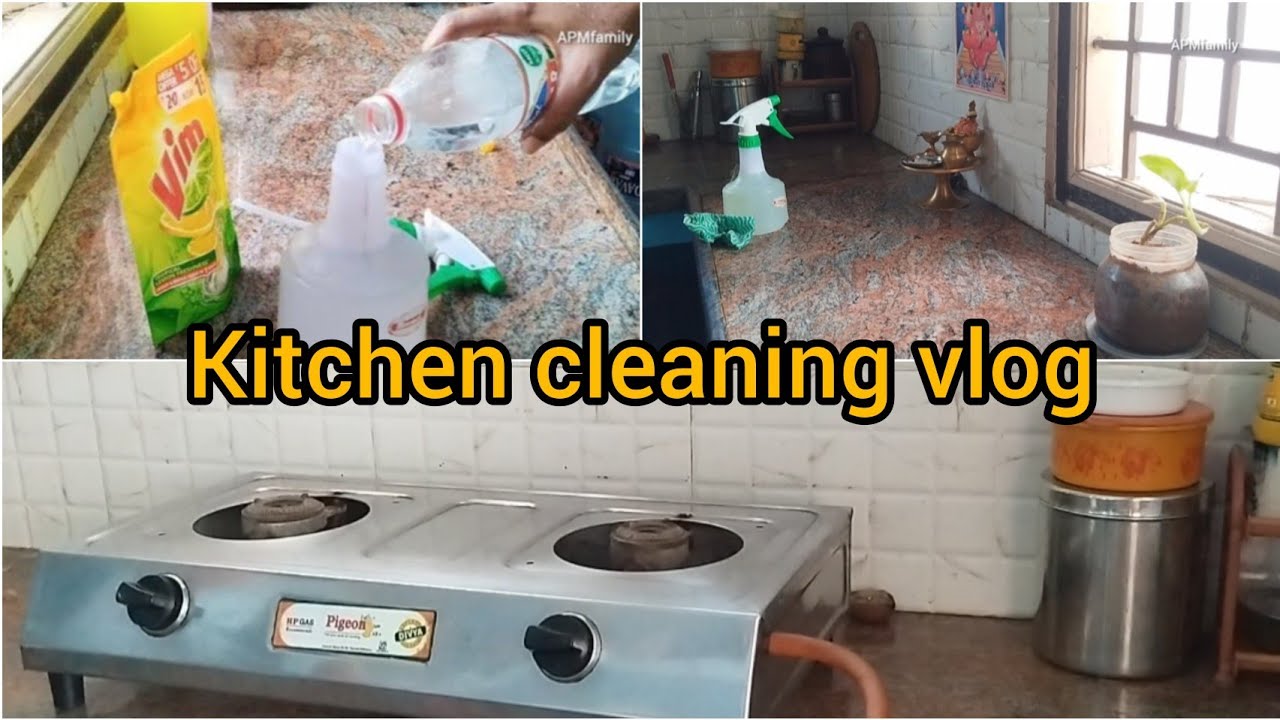 kitchen cleaning vlog / daily routine work for apmfamily / kitchen ...