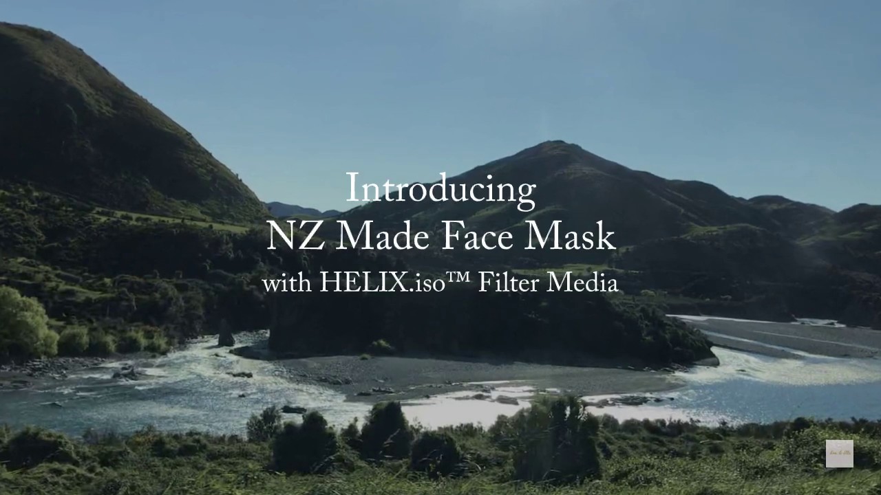Face Masks with HELIX.iso™ Filter Media by Eva & Elle - YouTube