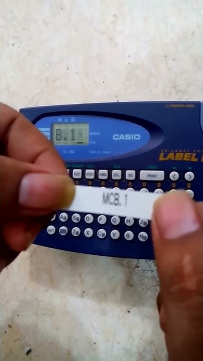 Tutorial menggunakan mesin label KL-60 CASIO - YouTube