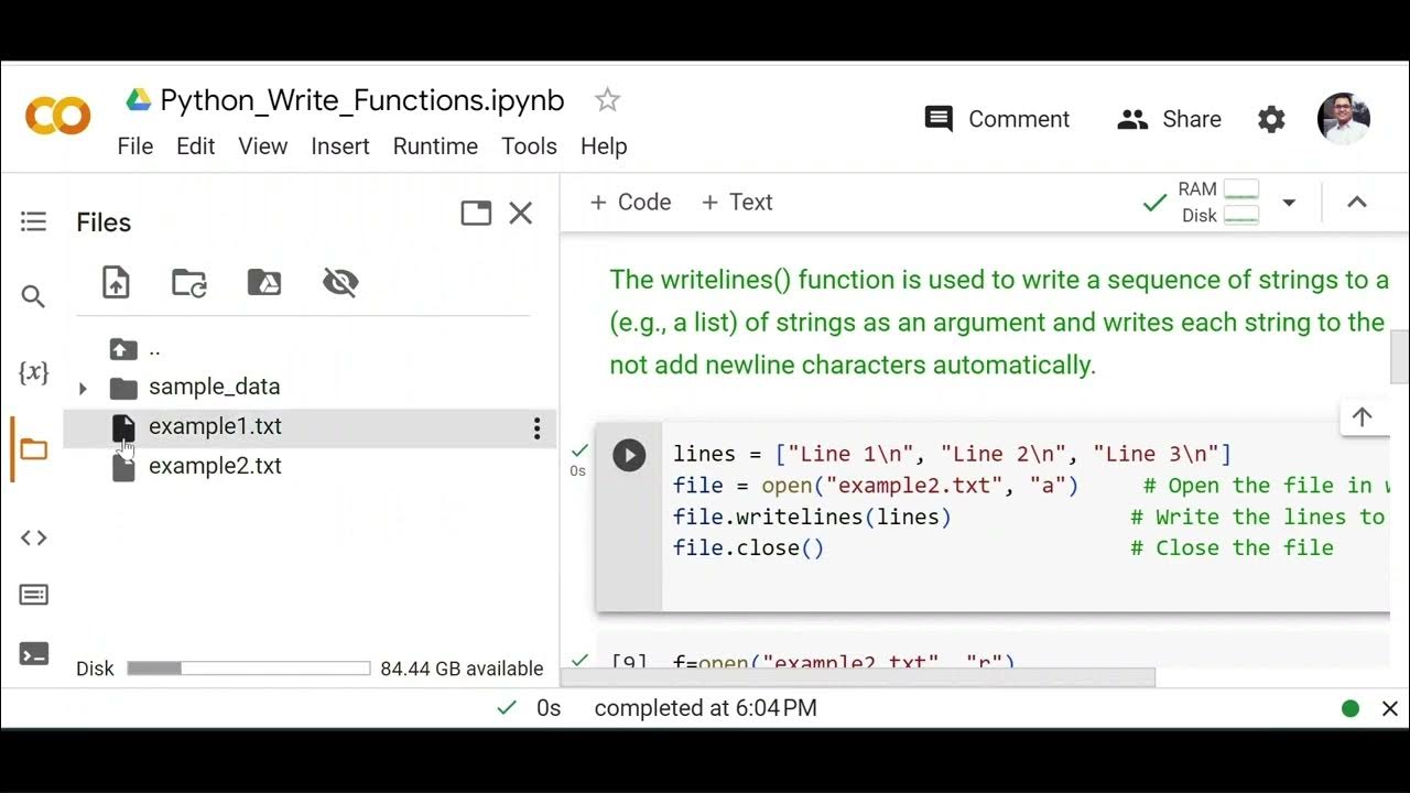 Lecture 23 Understanding File Write Functions Write Writelines Seek Hindi Youtube