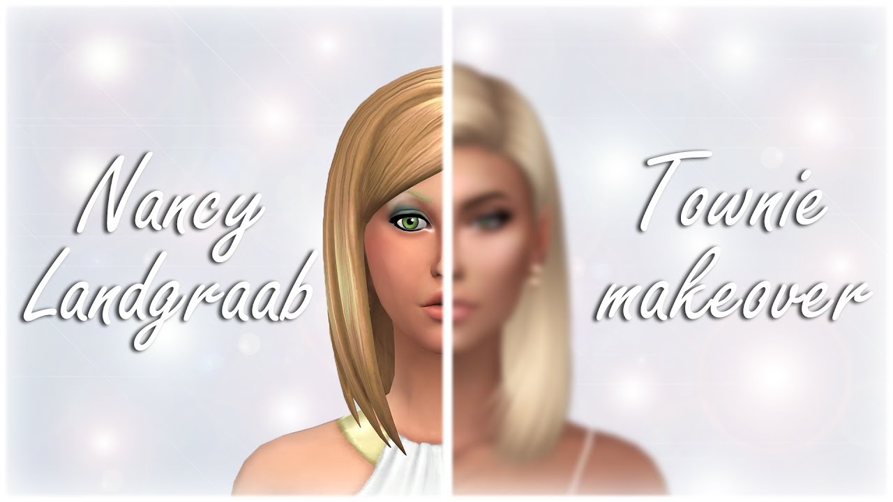 THE SIMS 4 | Townie Makeover | Nancy Landgraab + CC list - YouTube