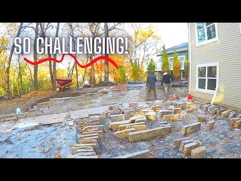 How To Build A Dry Stack Stone Wall | The Mason Gang - YouTube
