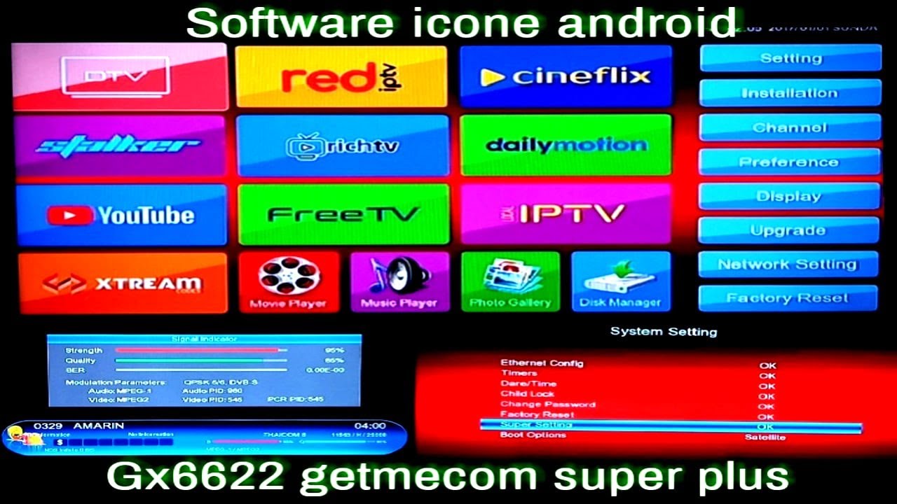 gx6622 new menu android RLG3500 software getmecom super plus youtube app lengkap alat bantu ...