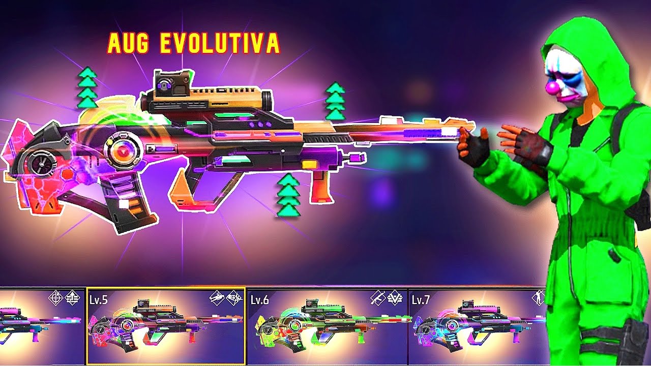 CONSIGO LA MEJOR ARMA DE FREE FIRE!! 😱 AUG EVOLUTIVA? - YouTube