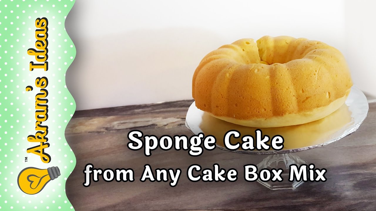 Sponge Cake from Any Cake Box Mix - Akram's Ideas Ep. 05 - YouTube