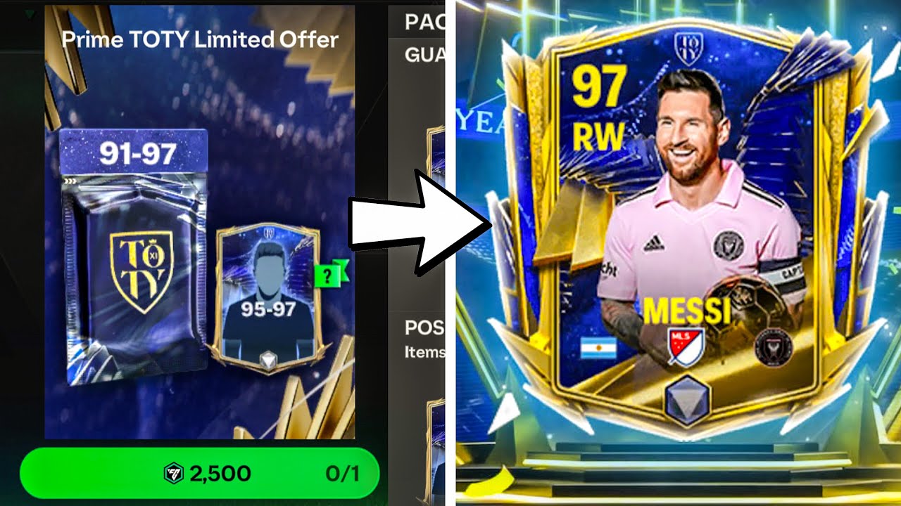I Opened Every Messi UTOTY Pack in FC Mobile 24! - YouTube