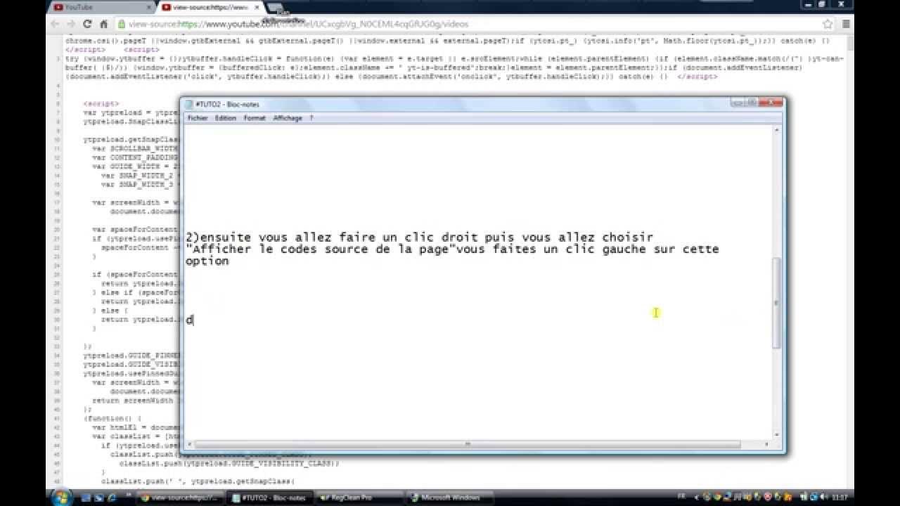 #TUTO2: Comment afficher le code source d'une page - YouTube