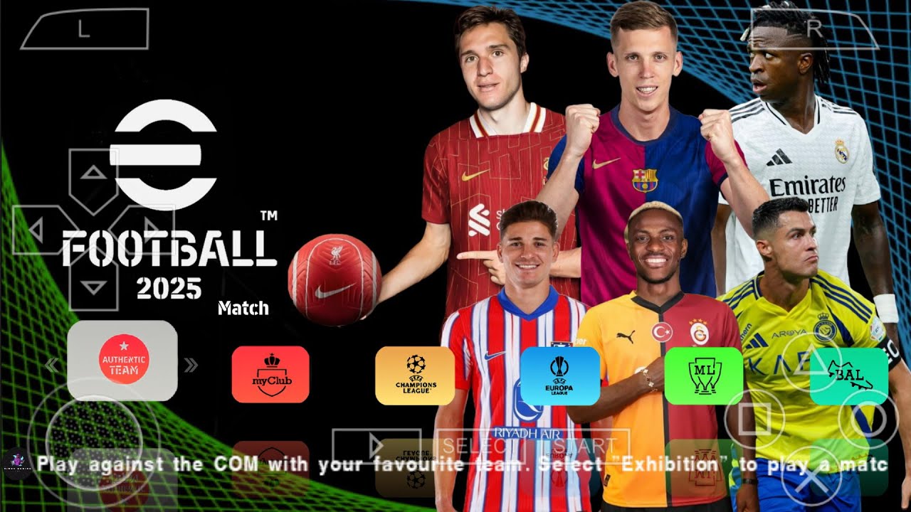 eFootball PES 2025 PPSSPP New Update Full Transfers & Kits 2024/2025 HD ...