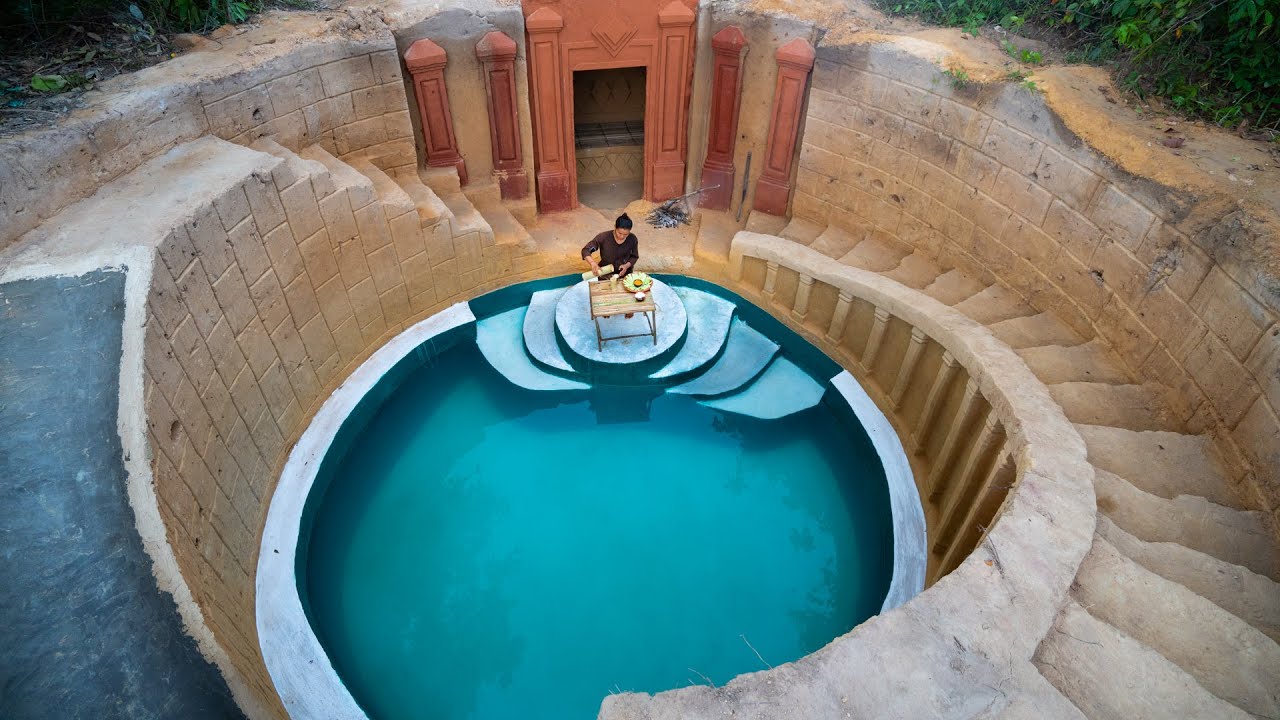 Girl Living Off Grid Built The World Biggest Underground Swimming Pool ...