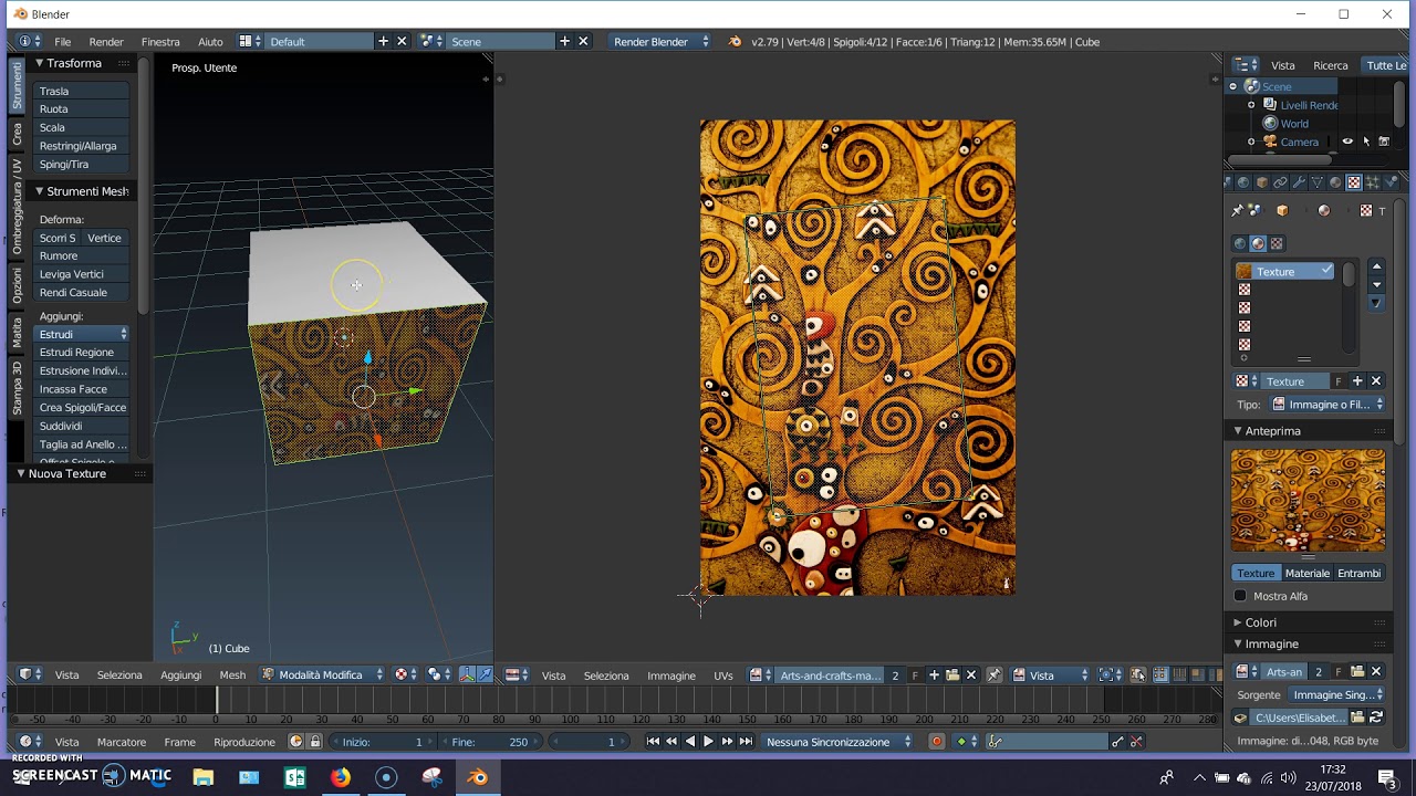 Blender: texture in modo facile - YouTube