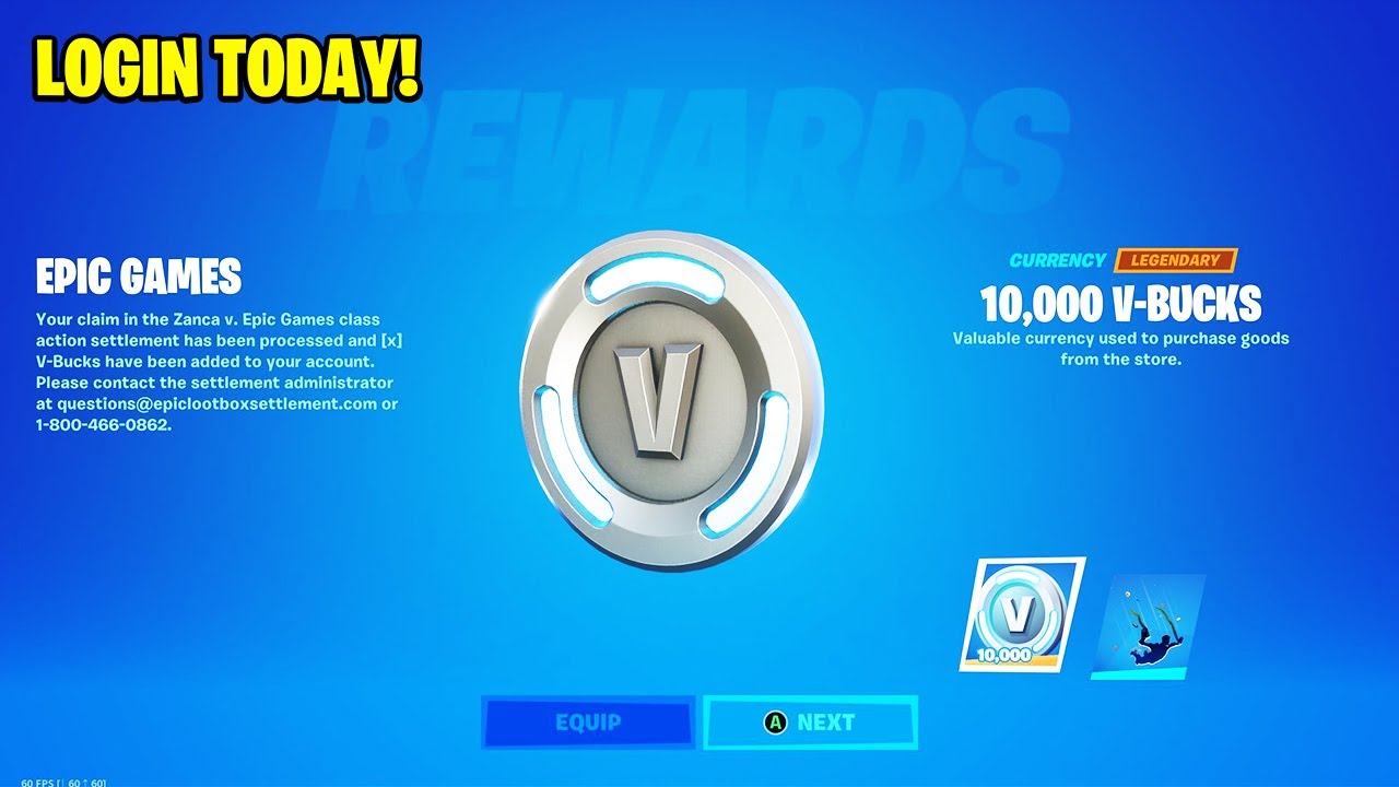 Why You Might Have Received 10,000 FREE Vbucks (Fortnite) - YouTube