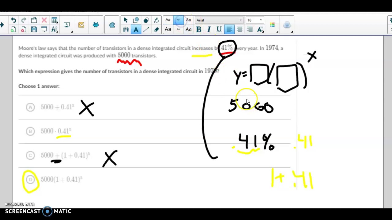 IM1 - Exponential Expression as Word Problems - YouTube