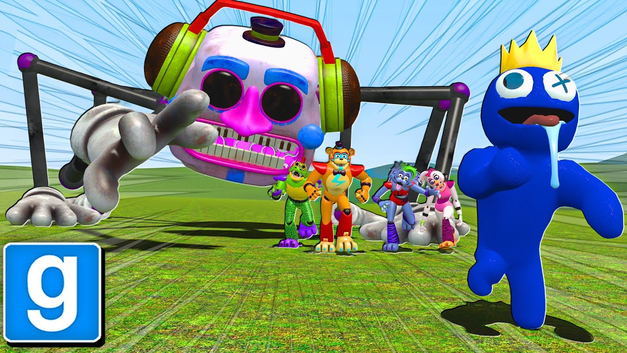 ALL FNAF SECURITY BREACH VS RAINBOW FRIENDS BLUE! - Five Nights at ...