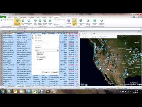 MAPCITE Excel add-in demonstration - YouTube