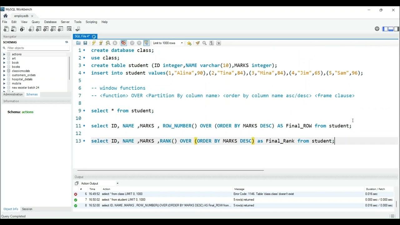 Master SQL Window Functions: ROW_NUMBER, RANK, DENSE_RANK, LAG, and ...