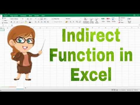 Indirect Function in Excel | Excel Formulas and Functions - YouTube