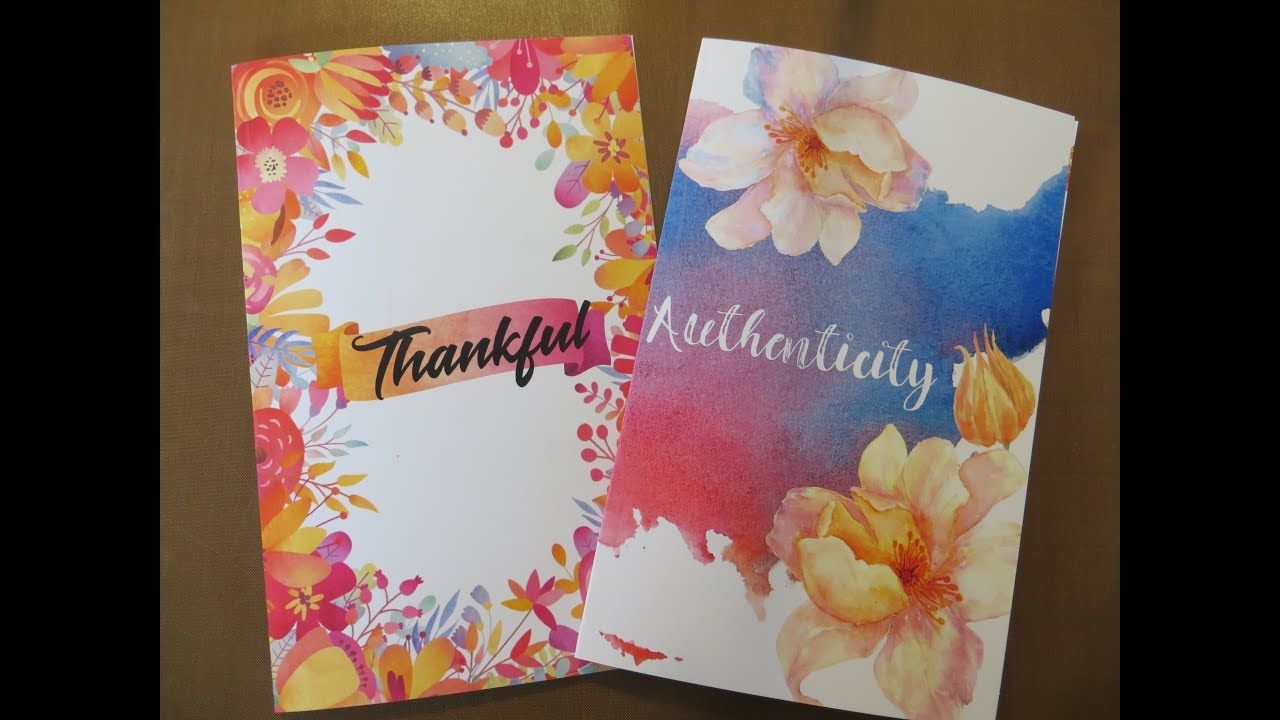 "Thankful" and "Authenticity" Journal Release from Lot95Designs - YouTube
