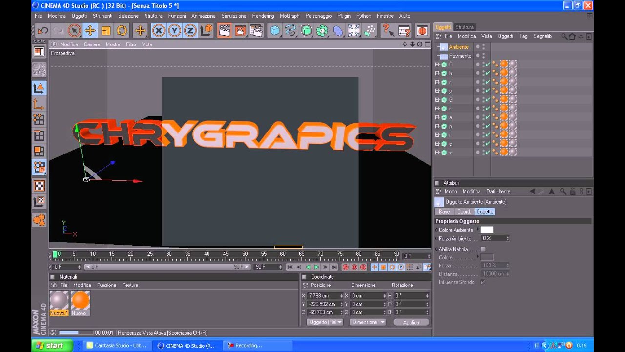 Tutorial Testo 3D con Cinema 4D - YouTube