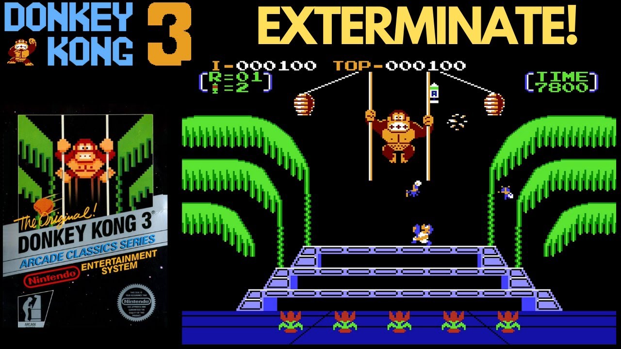 Donkey Kong 3 - NES (1984) - YouTube