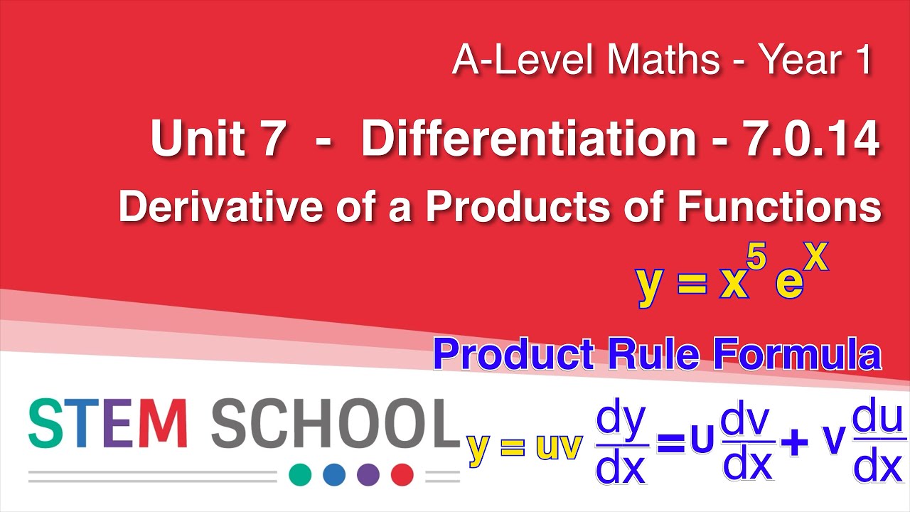 Differentiation of Products of Functions - Differentiation - Example 2 ...