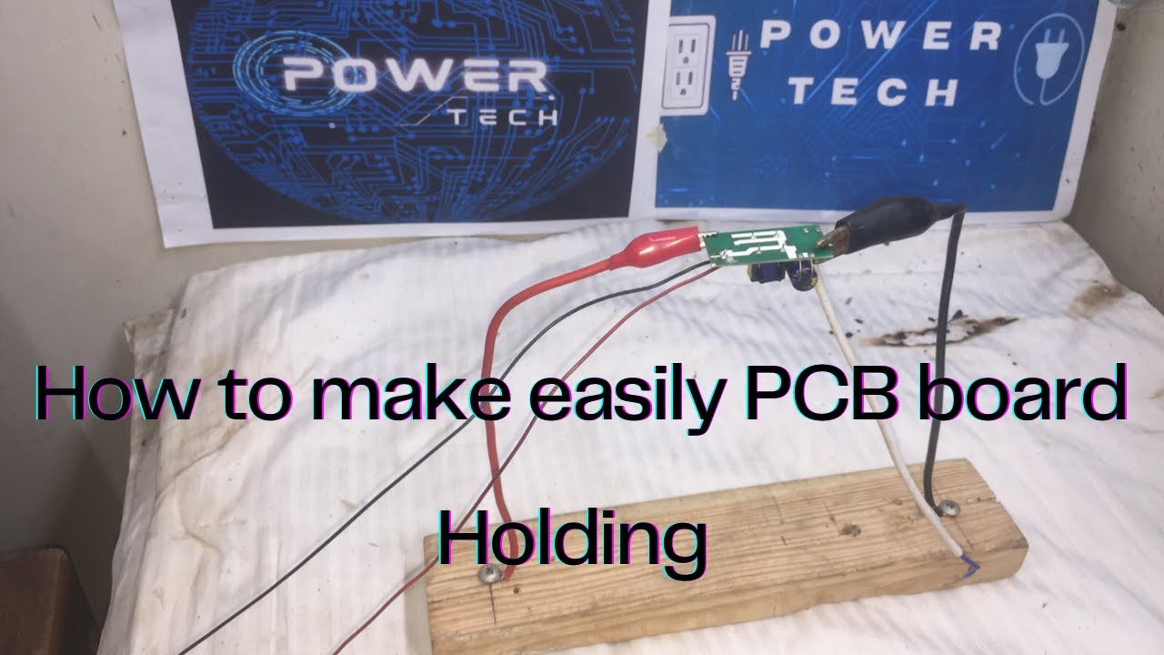 How to make PCB holding board at home - YouTube