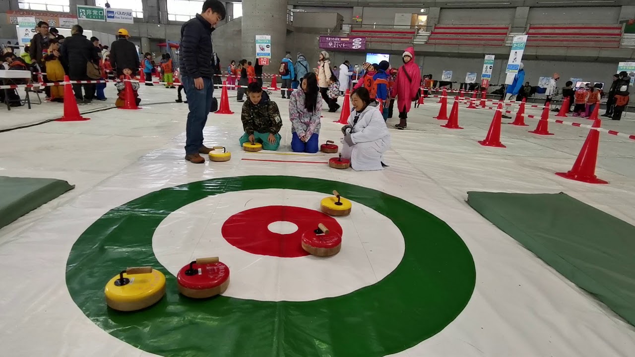 冬奧冰壺體驗 curling game 70th sapporo snow festival - YouTube