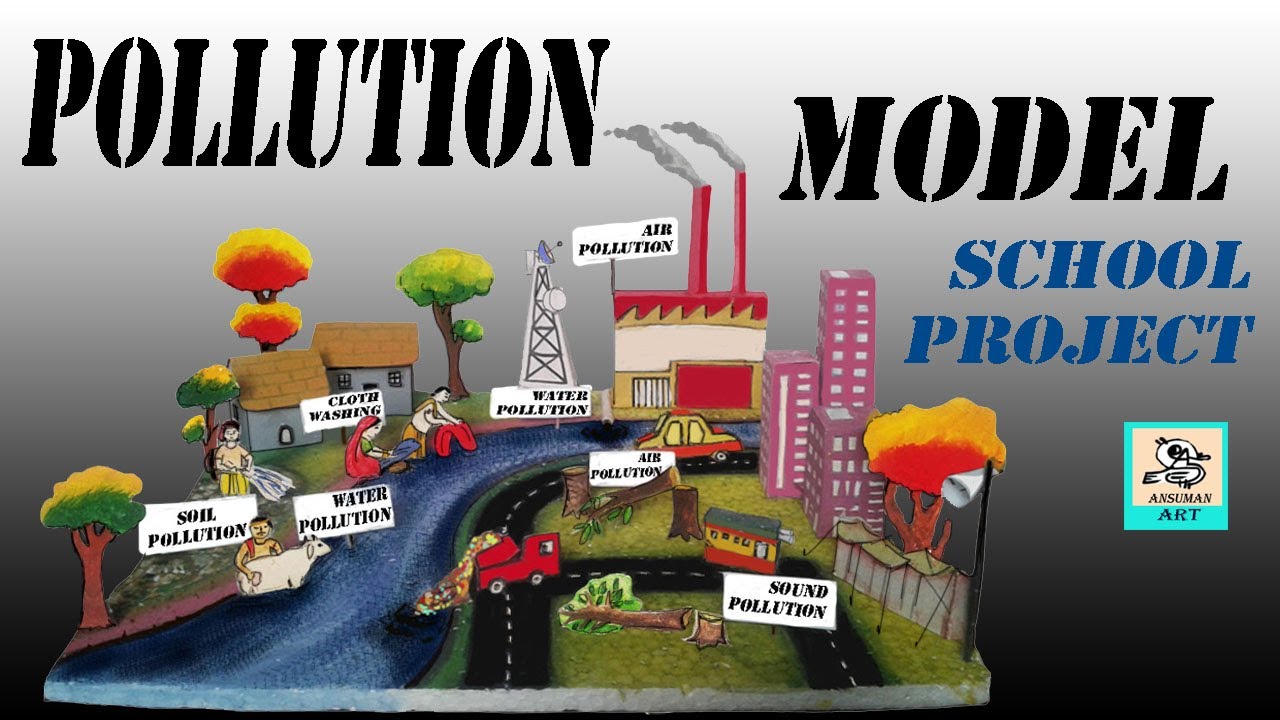 pollution model with thermocol - YouTube