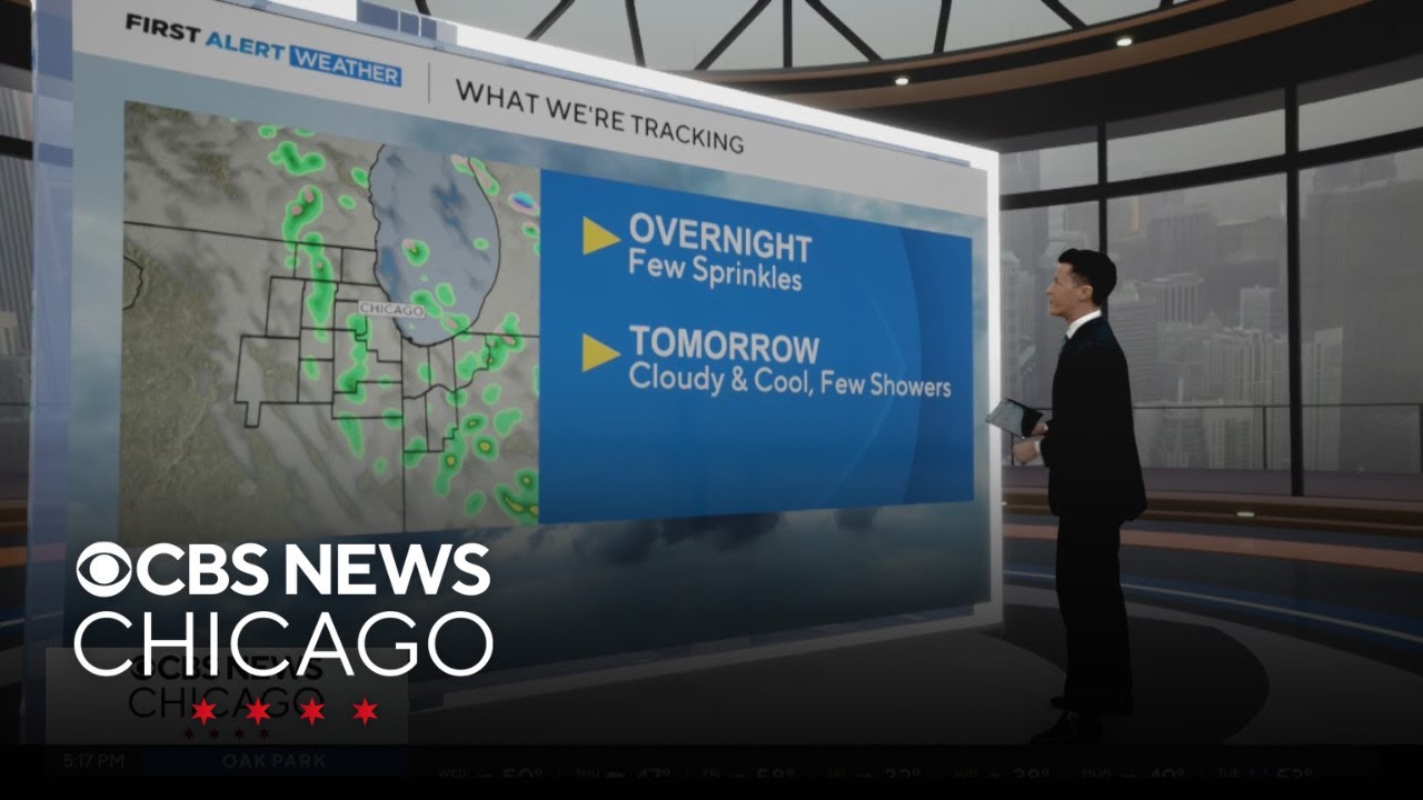 A few sprinkles coming overnight in Chicago - YouTube