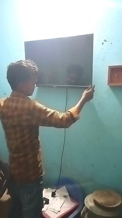 LCD Wall mount Set-up - YouTube