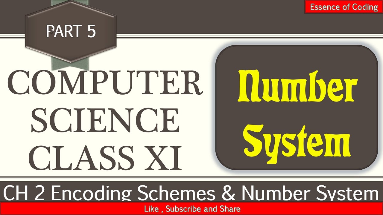 Cbse Computer Science Class 11 | Cs Class Xi | Cs Class 11 | Part 5