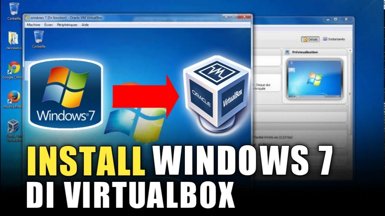 Mulai dari nol, cara Install ulang Windows 7 di Virtualbox untuk pemula - YouTube