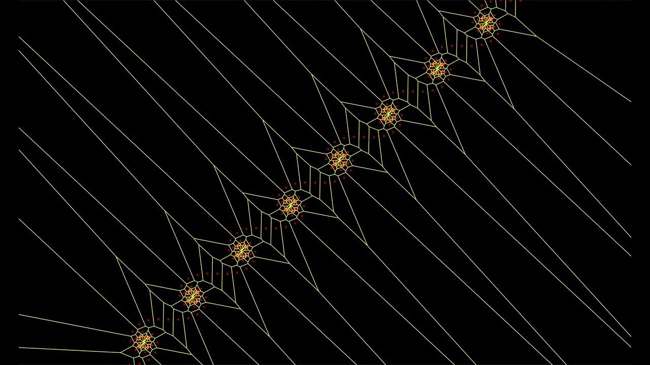 Euler Spiral with Voronoi Diagram, 8 Degrees - YouTube