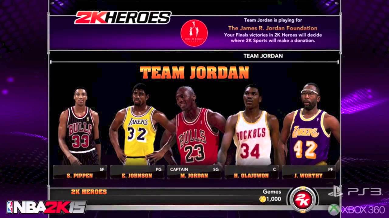 NBA 2k15 2k Heroes - Official Team Rosters! - YouTube
