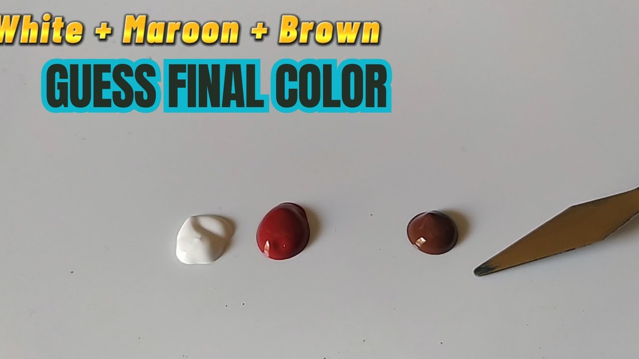 Paint mixing video | Guess the final color 🎨 | Art video | Color mixing ...