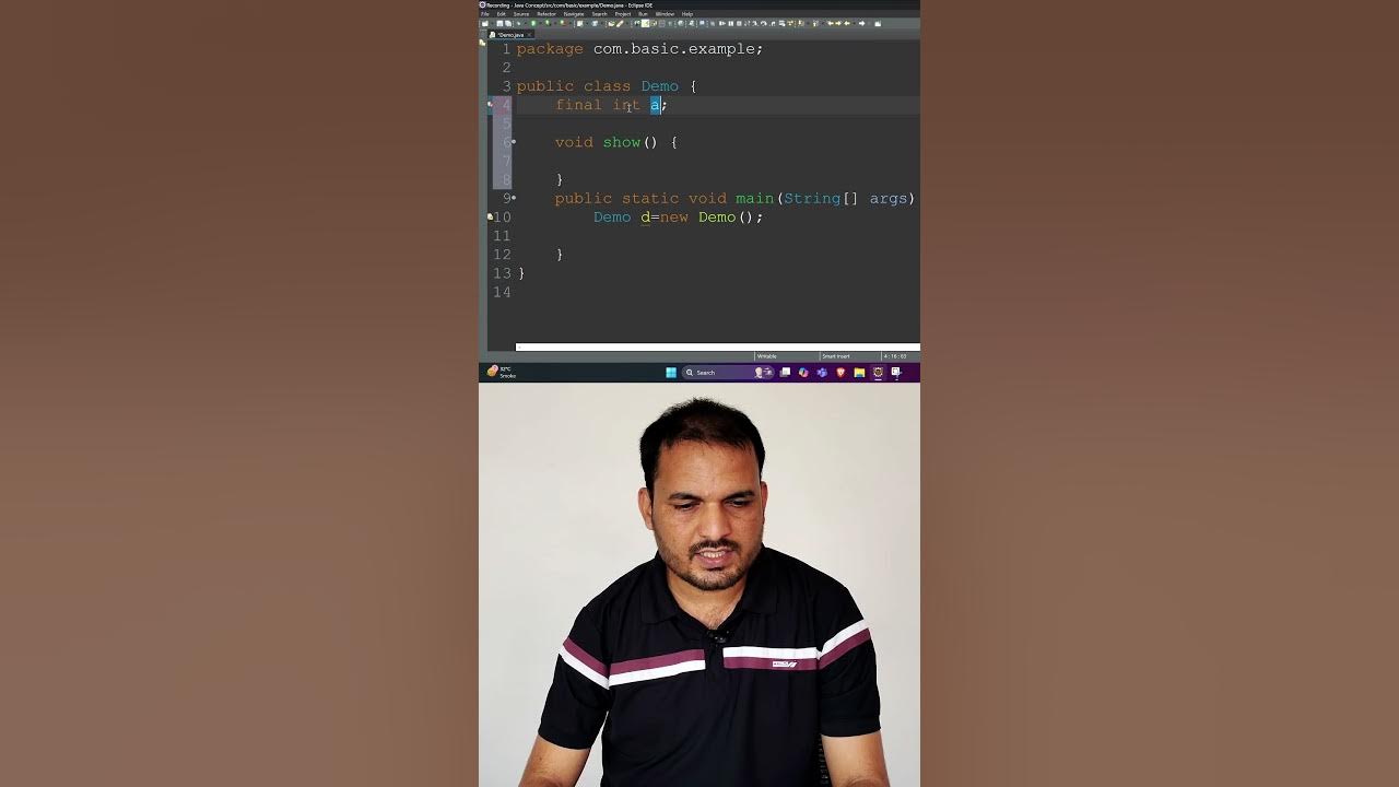 Java Final Variable By Zafar Khan Sir - YouTube