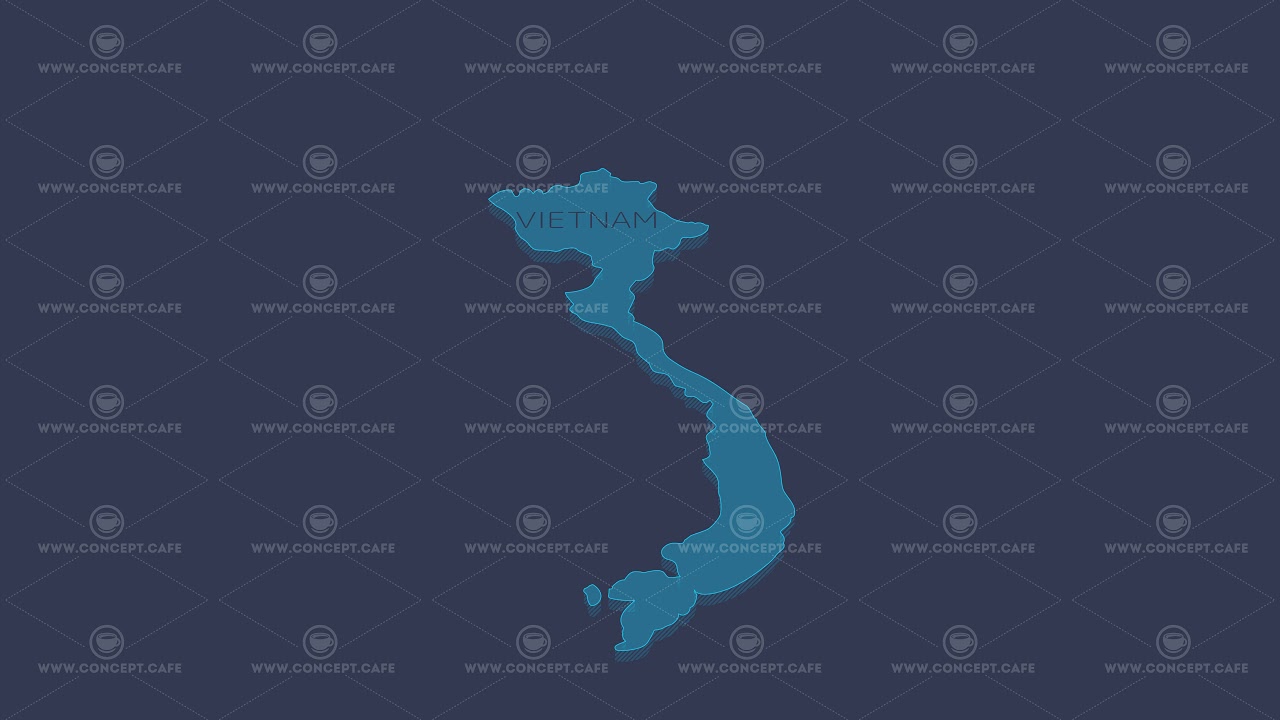 Vietnam animated map with alpha channel. - YouTube