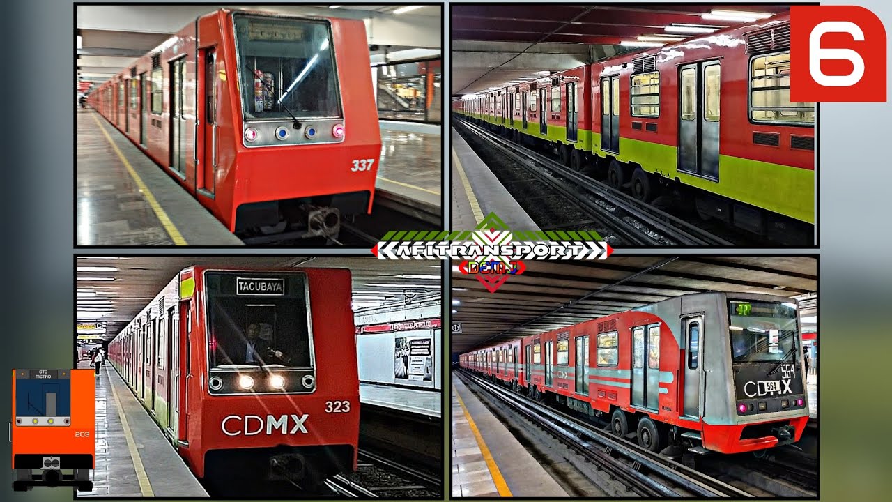 STC Línea 6 (Compilación); Trenes NM-73B, NC-82 y NM-83A - YouTube