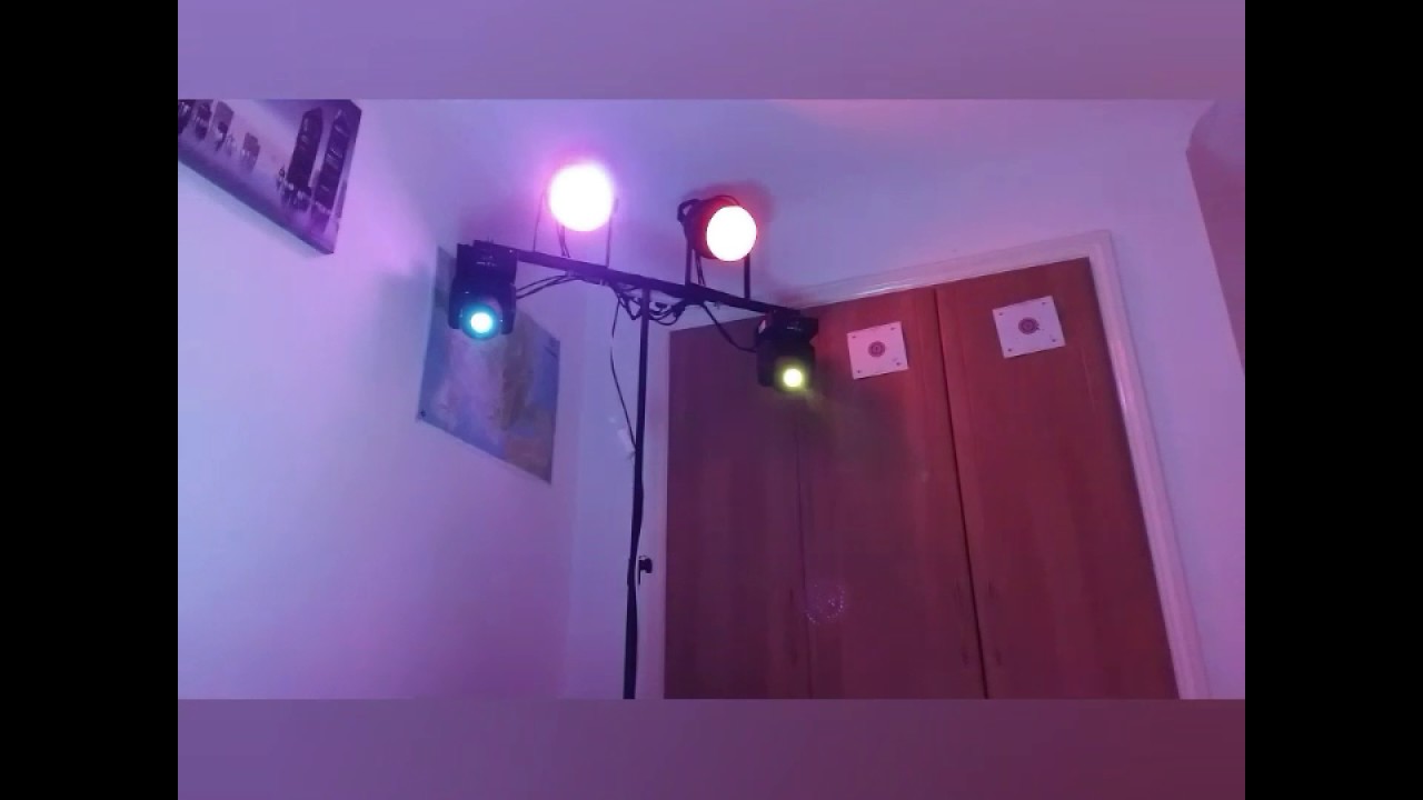 30w mini moving heads - YouTube