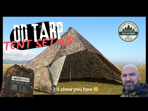 DD 3X3 TARP tent set-up | How to! - YouTube