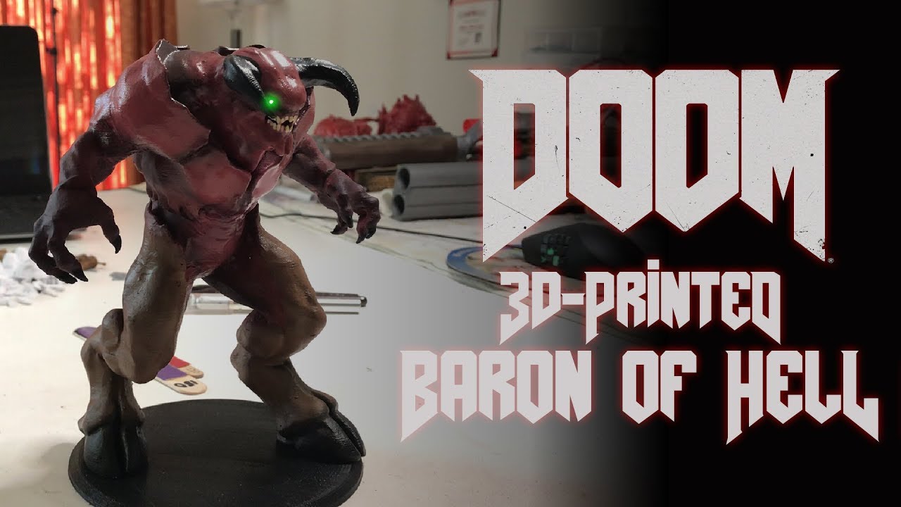 DOOM Baron of Hell Replica [3D-Printed] - YouTube