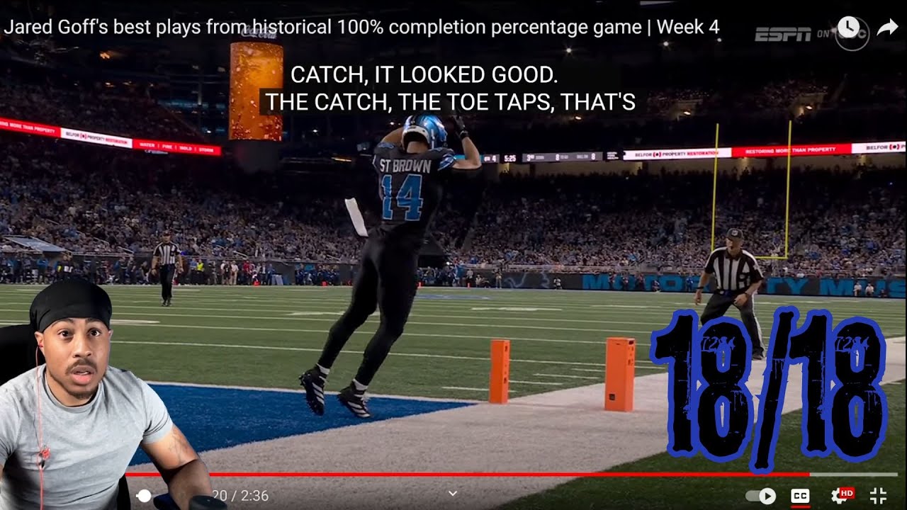 Put Some Respect On Jared Goff Name... 100% Completion Rate - YouTube