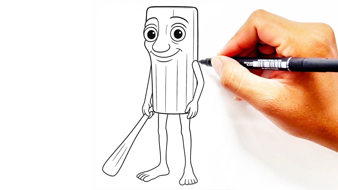 How to draw Tung Tung Tung Sahur – Easy Drawing Step by Step Ep12 - YouTube