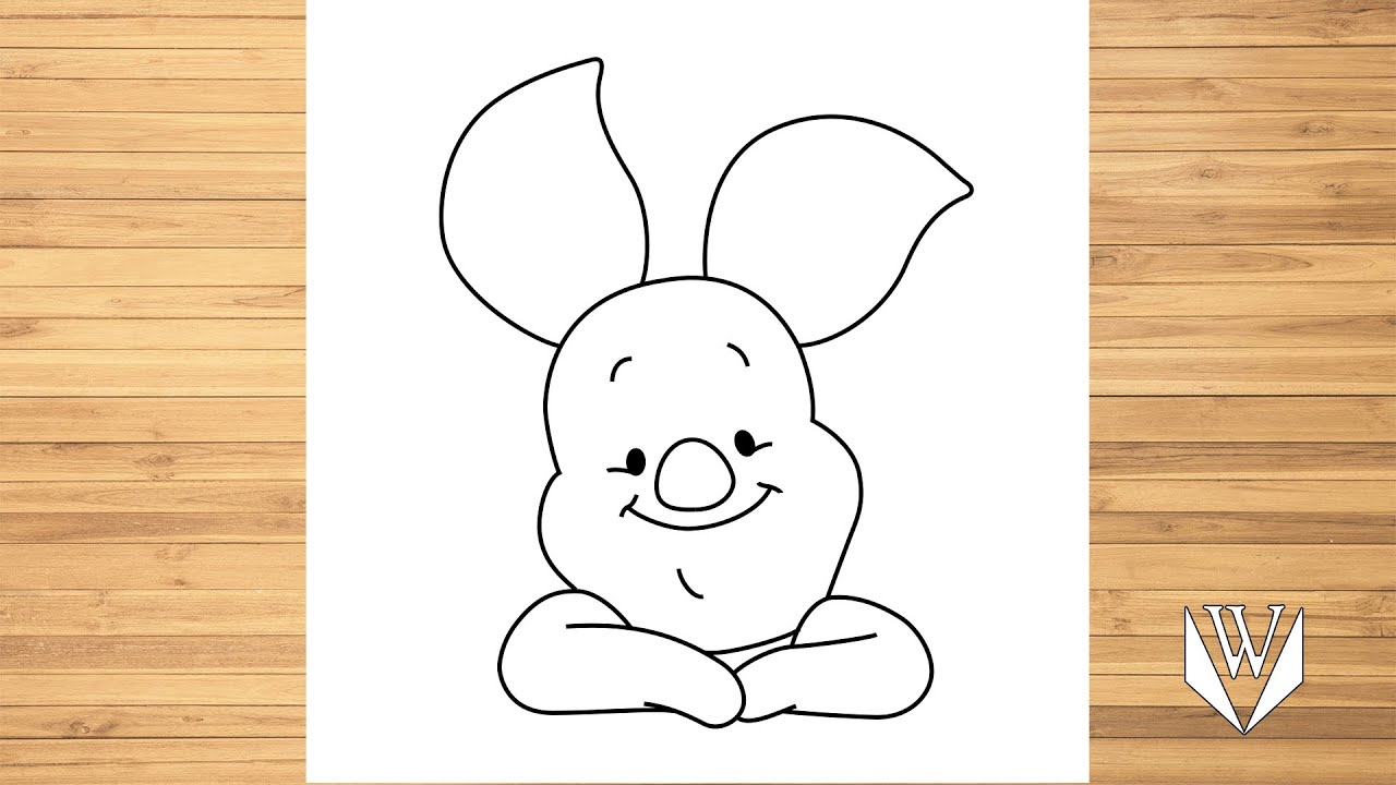 How to draw Pooh Piglet Step by step, Easy Draw | Free Download ...