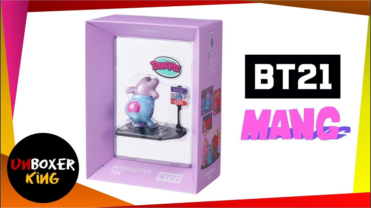 BT21 DANCING MANG || INTERACTIVE LINE FRIENDS || KPOP MERCH UNBOXING ...