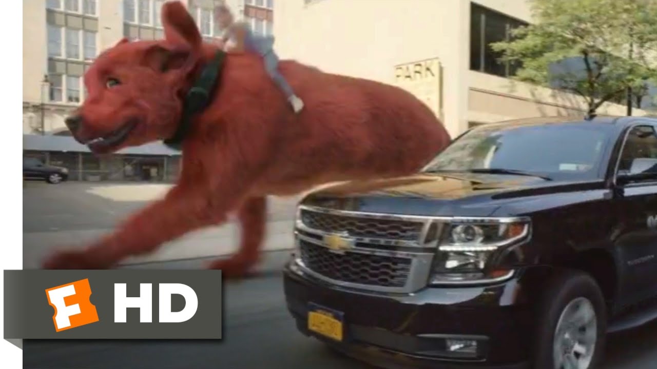 Clifford the Big Red Dog (2021) - Clifford's Car Chase Scene (9/10 ...