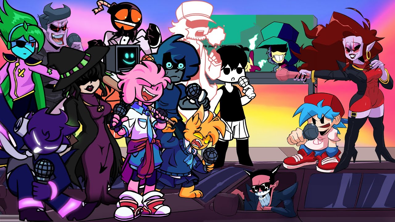 FNF High but - Different Characters Sing It (Everyone Sings High) Week ...