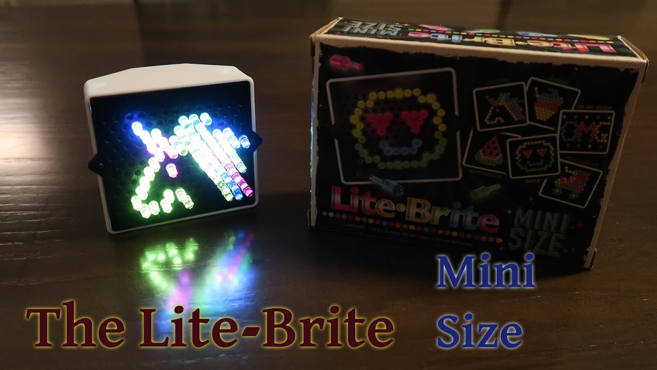Reviewing and playing with retro toy Lite-Brite Mini Size. - YouTube
