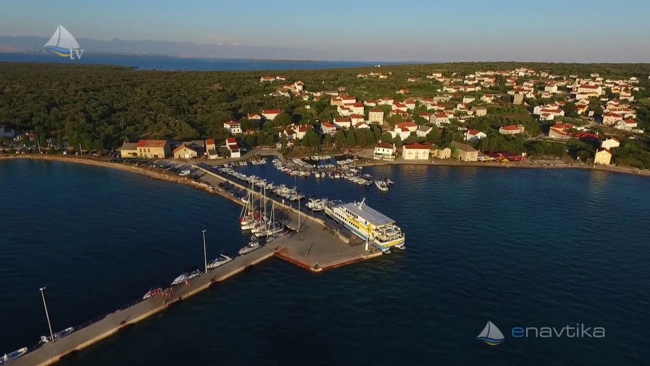 Port Olib, island Olic (Croatia) - Aerial video - YouTube